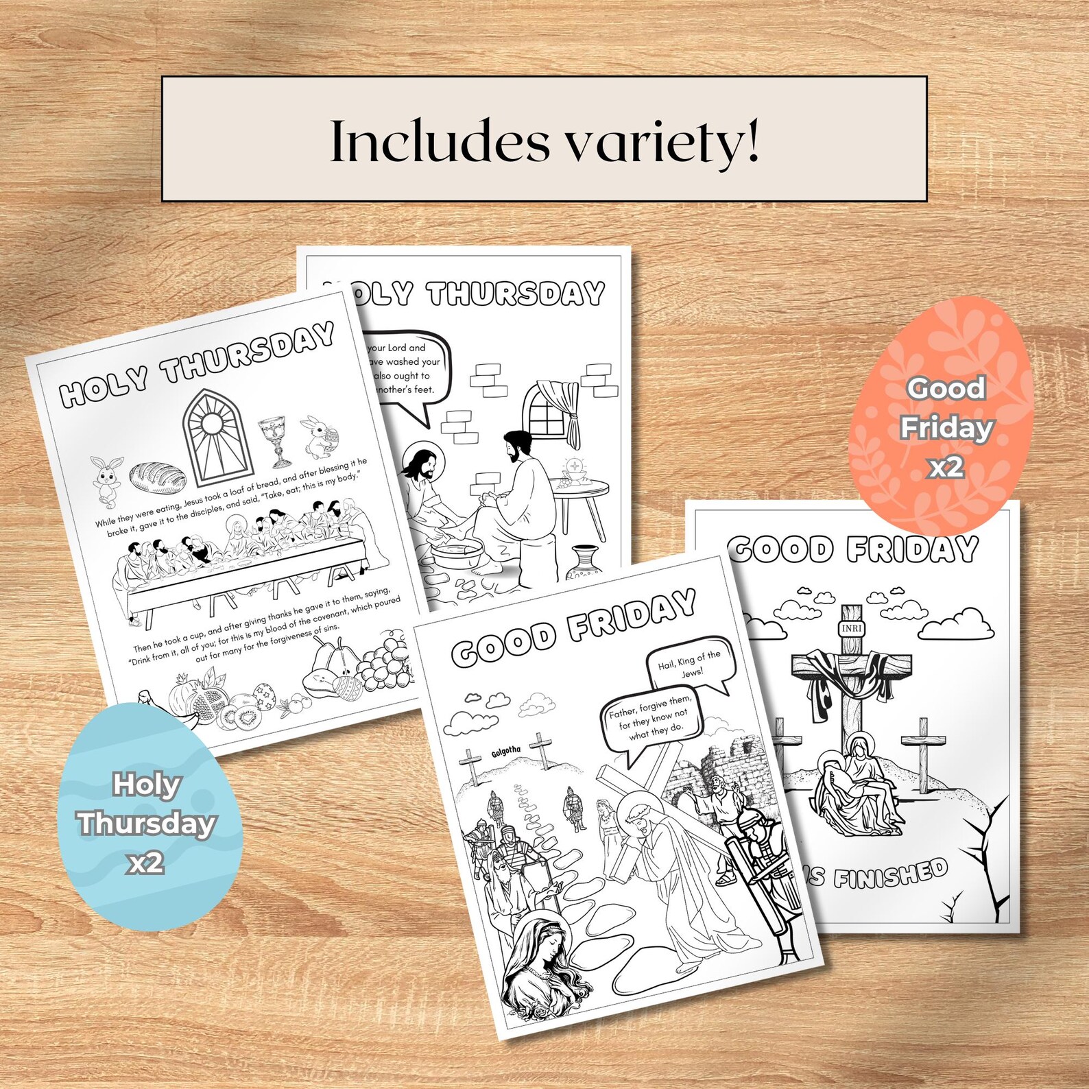 Holy Week Coloring Pages for Kids | Easter Triduum Coloring Pages ...