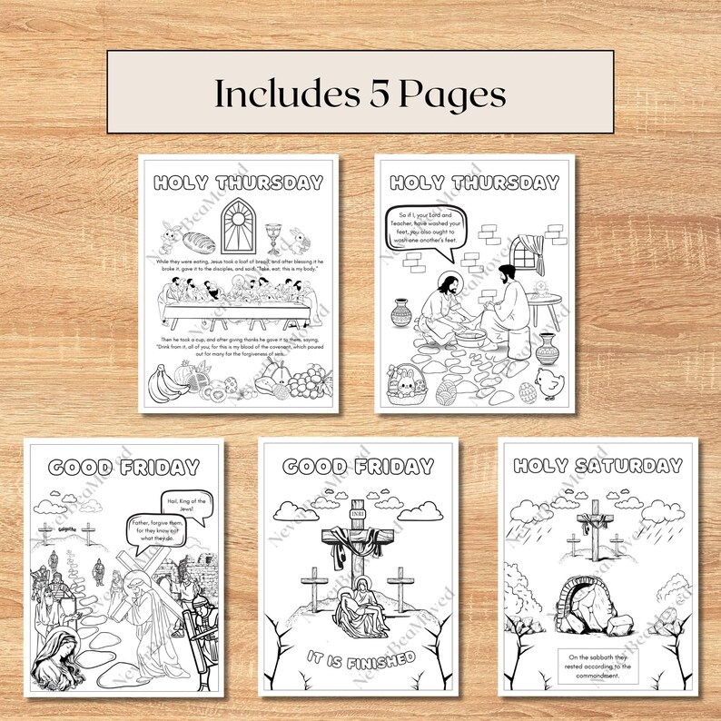 Holy Week Coloring Pages for Kids | Easter Triduum Coloring Pages ...