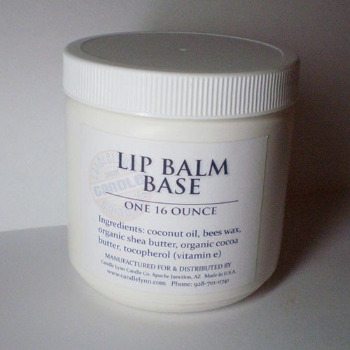 Natural Lip Balm or Lotion Bar Base 16 Oz Jar Made With - Etsy