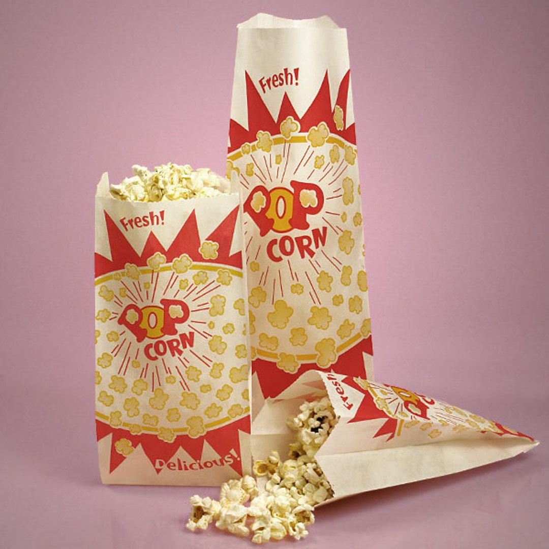 100 Popcorn Bags - Etsy