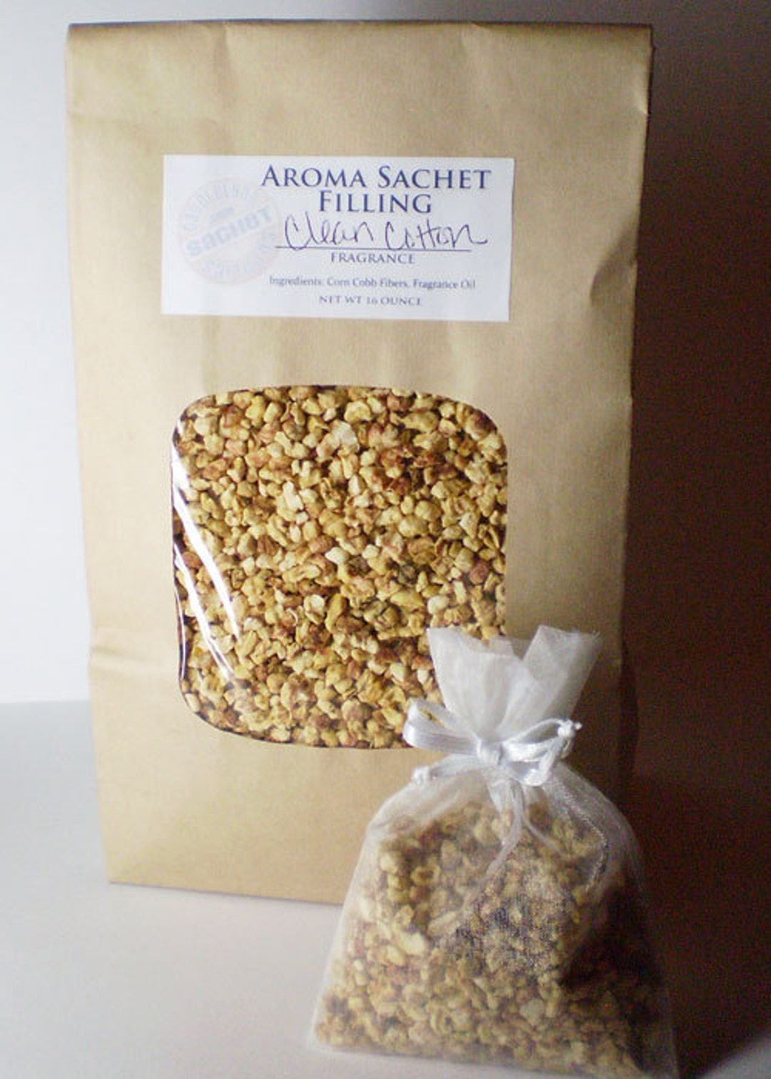 SPECIAL - 2.5 Lbs Unscented Aroma Sachet Filling - Natural Corn Cob ...