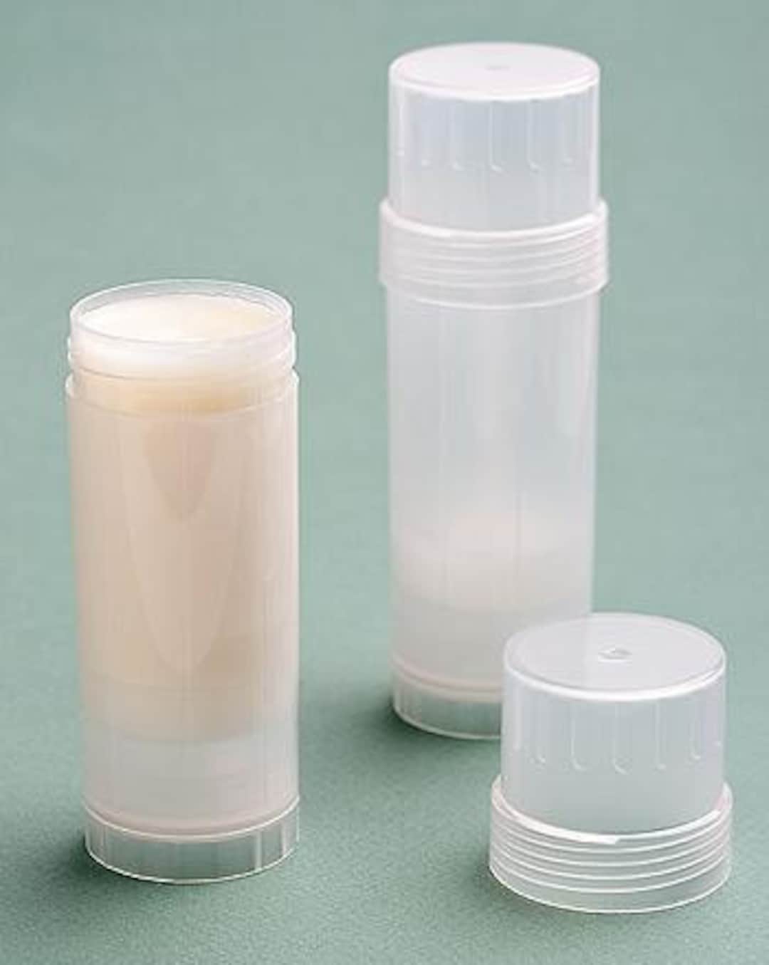 New 2 Oz Natural Round Twist up Tubes - Deodorants, Lotion Bars and ...