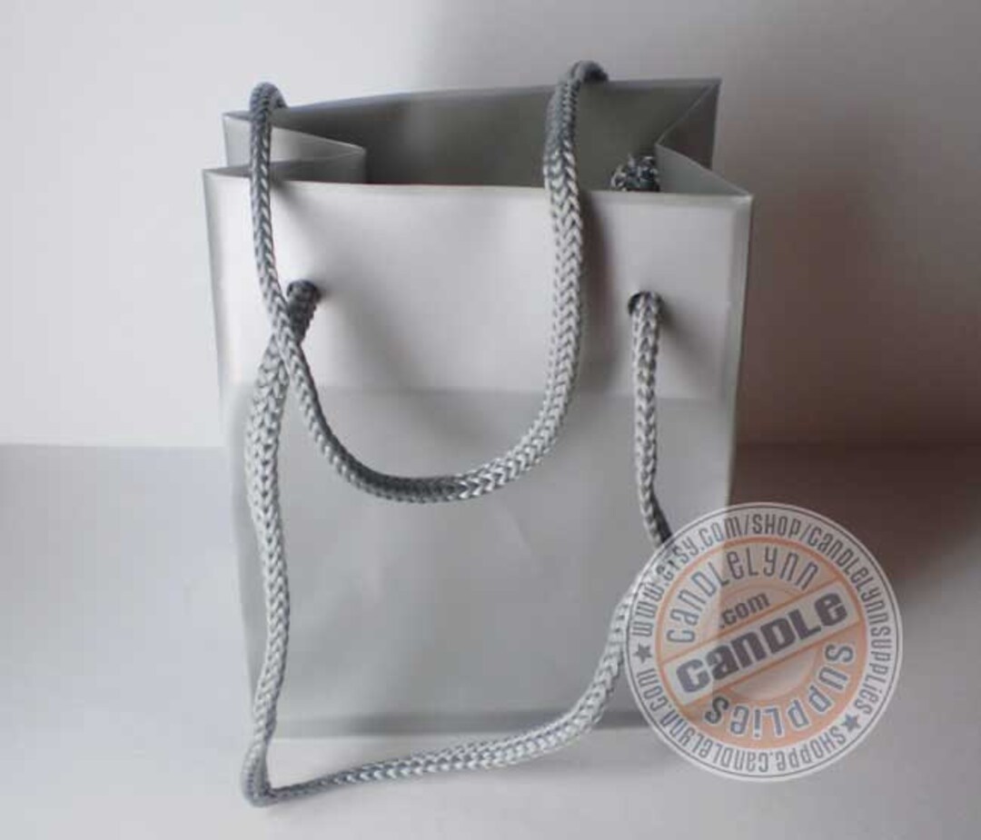 10 Mini Silver Tote Bags With Handles - Etsy