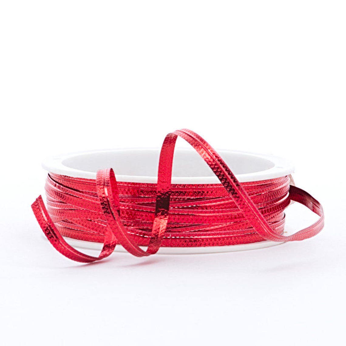 Embossed Metallic Red Twist Tie Roll, You Determine the Length - Etsy