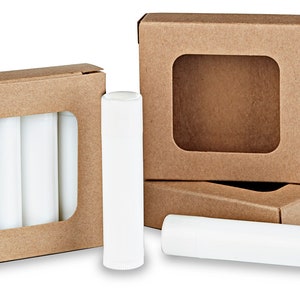 25 White Lip Balm Boxes- Holds 4 Lip Balms - Etsy