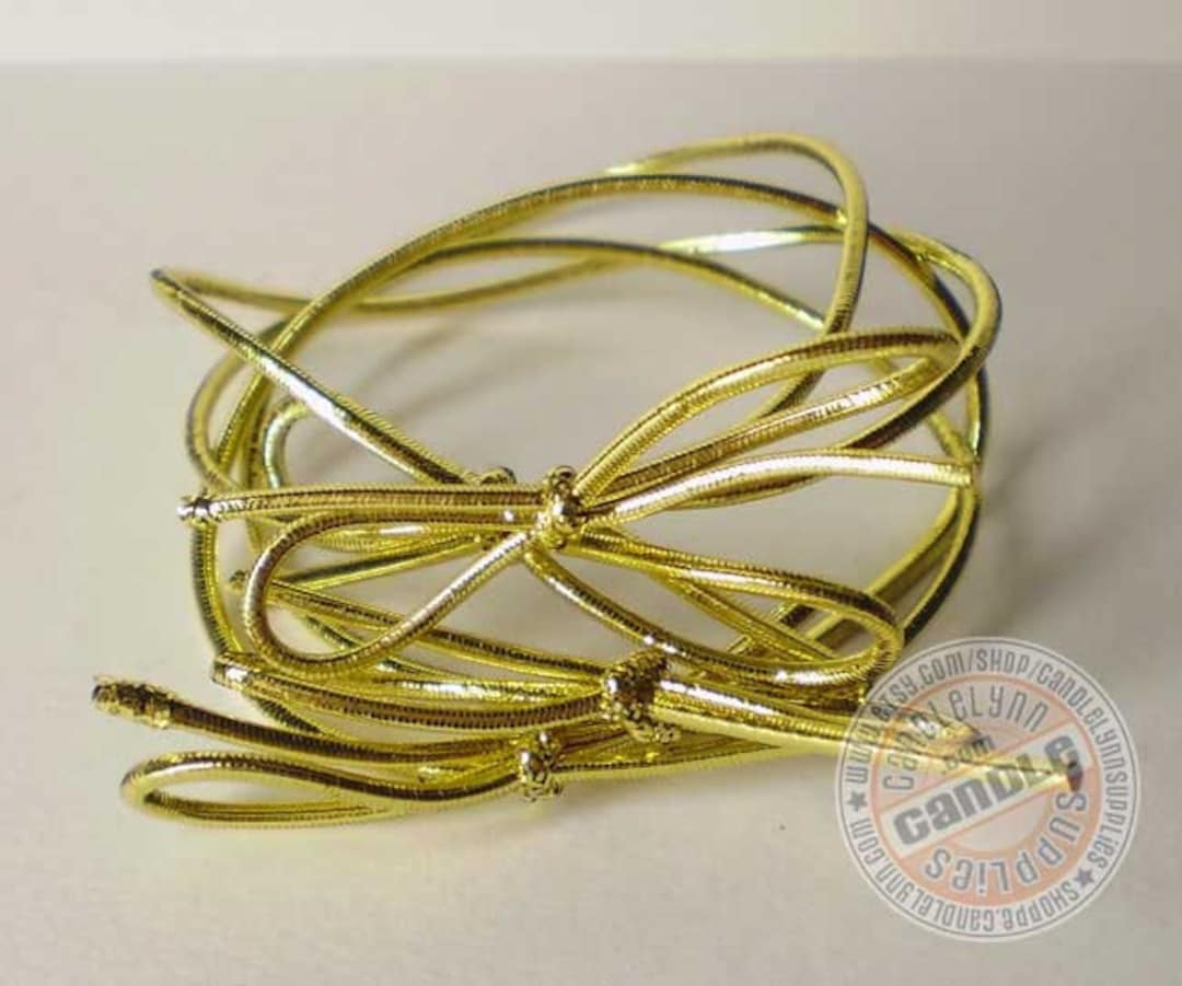 25 - 8" Gold Stretch Loops - Packaging - Gifts - Bow - Etsy