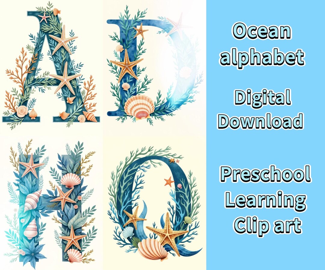 A-Z Animal Alphabet Clipart – Watercolor Pngs for Kids | Nursery Decor ...
