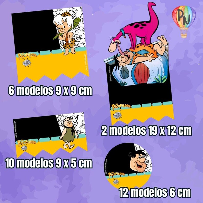 Editable, Personalized School Labels, the Flintstones, Stickers, Unique ...