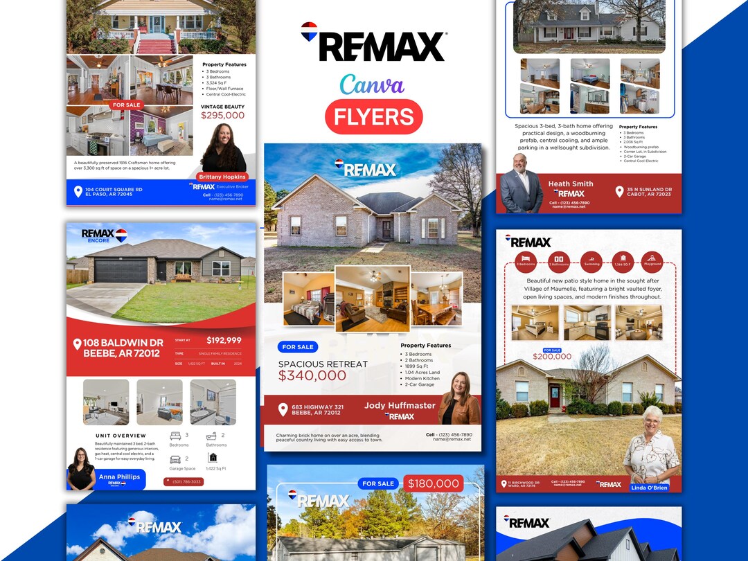 RE/MAX Real Estate Flyer Templates | Editable in Canva | Realtor Flyers ...