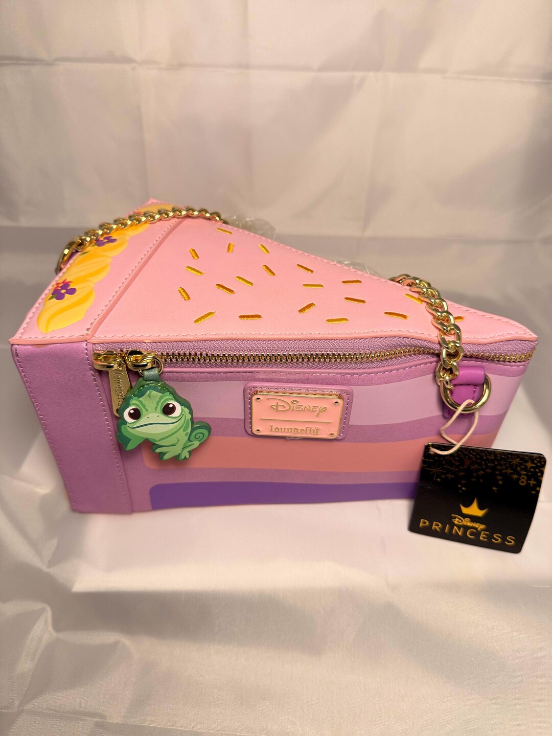 Loungefly Disney Tangled Rapunzel Cake Crossbody Bag – Figural Slice ...