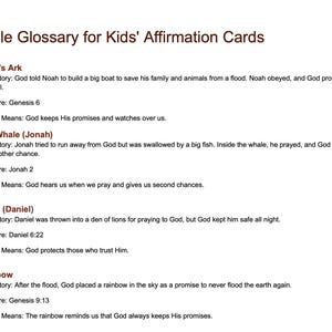 Christian Affirmation Cards for Kids: Bible Verse Printables (digital ...