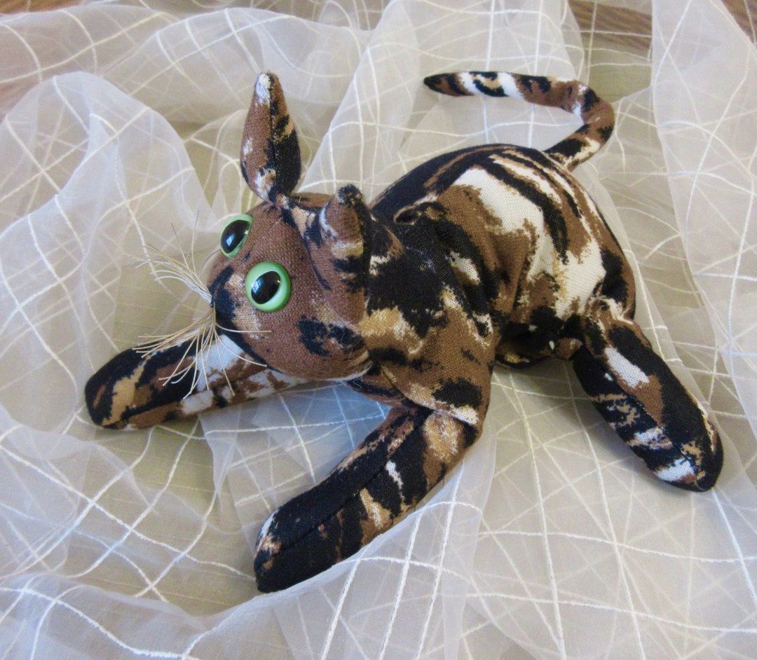 Moogie Mix Tabby Tortie Stuffed Cat - Etsy