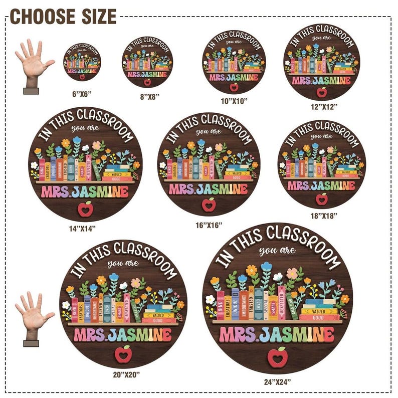 Custom Classroom Door Sign, Classroom Decor, Teacher Wooden Door Sign ...