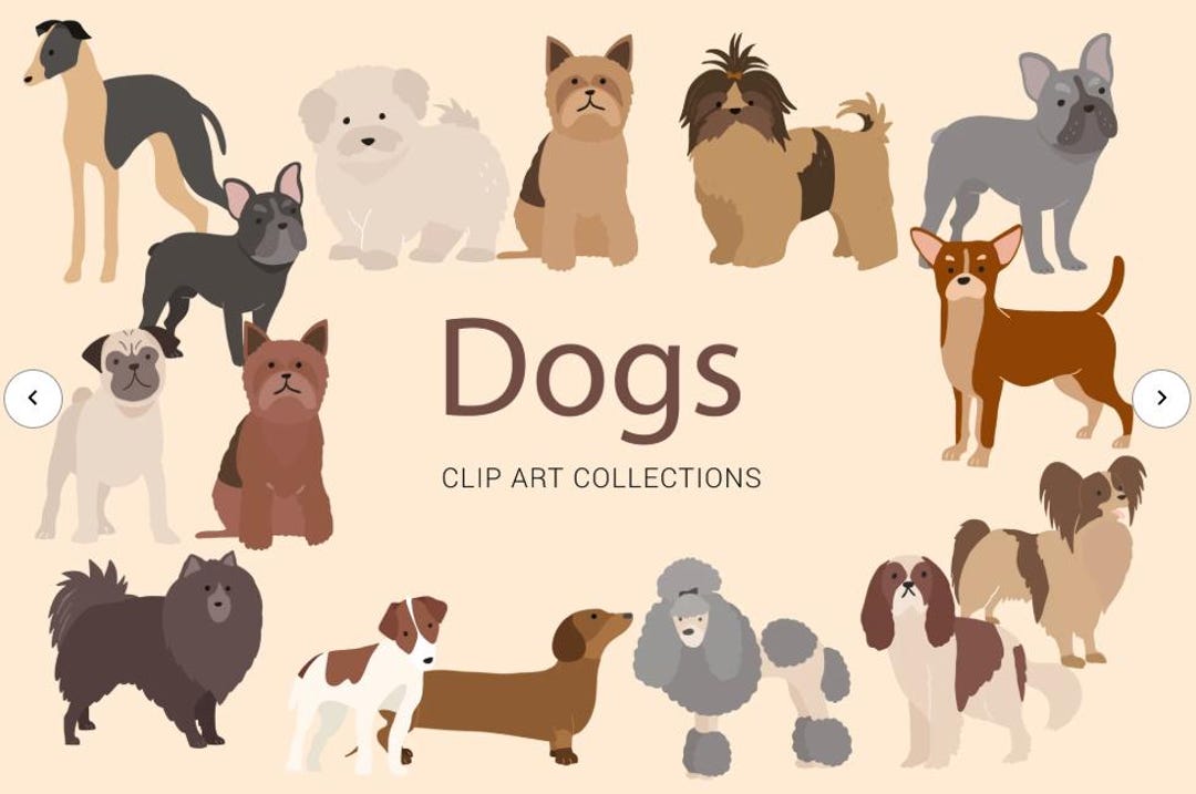 Dogs Clip Art - Etsy