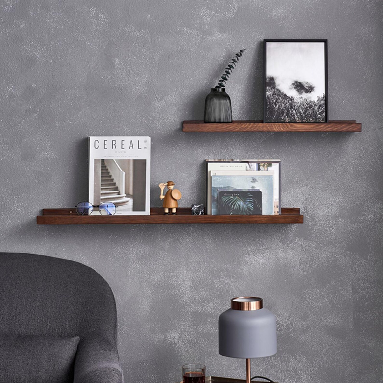 Solid Wood Floating Shelves,floating Shelf,handmade From Natural Wood ...