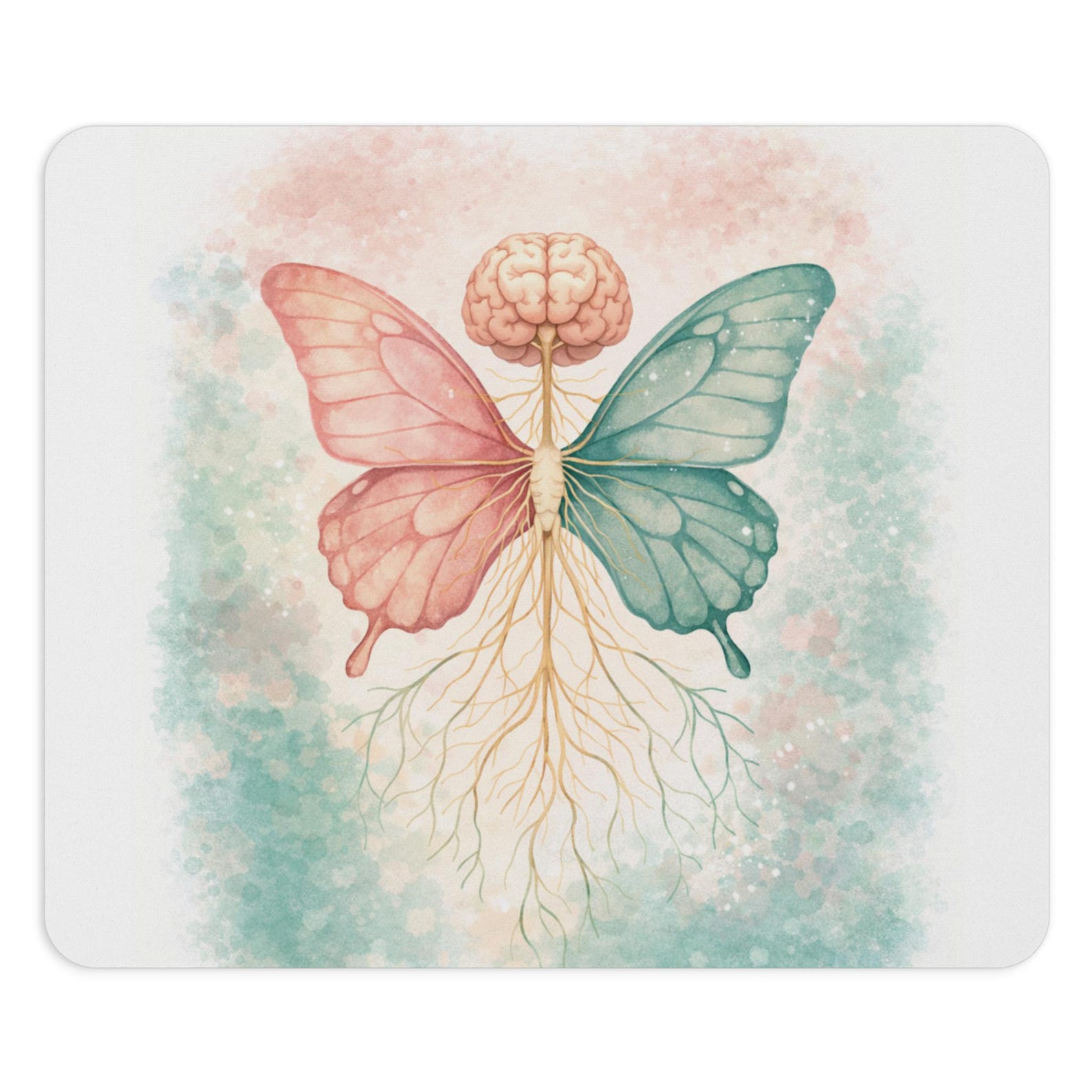 Butterfly Brain Mouse Pad | Nervous System Healing Art | Neuro Physical ...