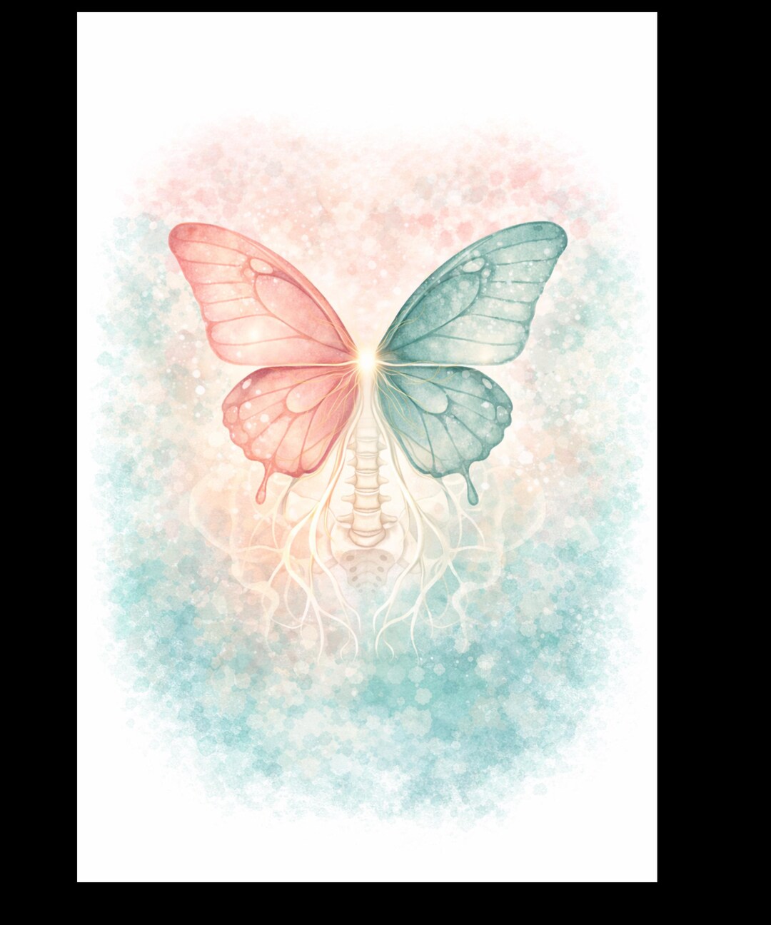 Butterfly Spine Wall Art Printable | Pelvic Health Physical Therapy ...