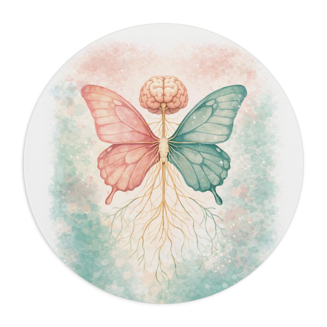 Butterfly Brain Mouse Pad | Nervous System Healing Art | Neuro Physical ...