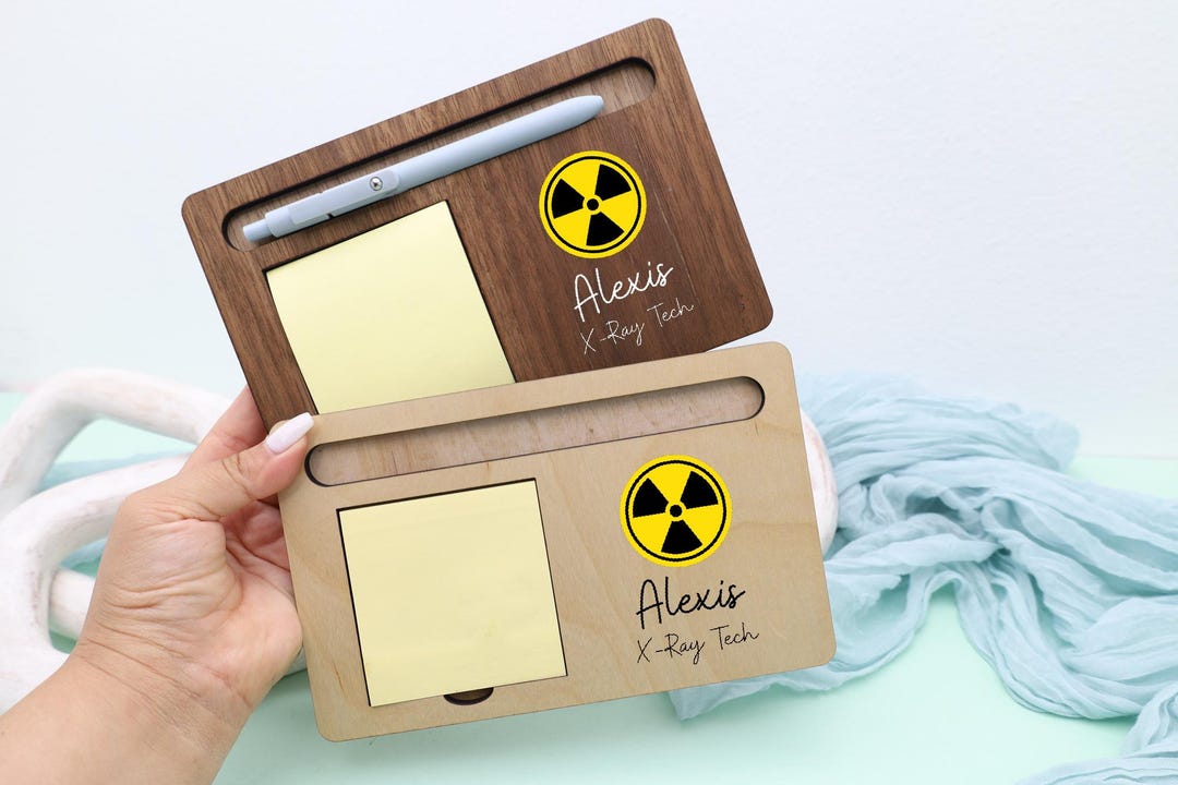 Radiology Tech Sticky Note Holder, Personalized X-ray Tech Desk ...