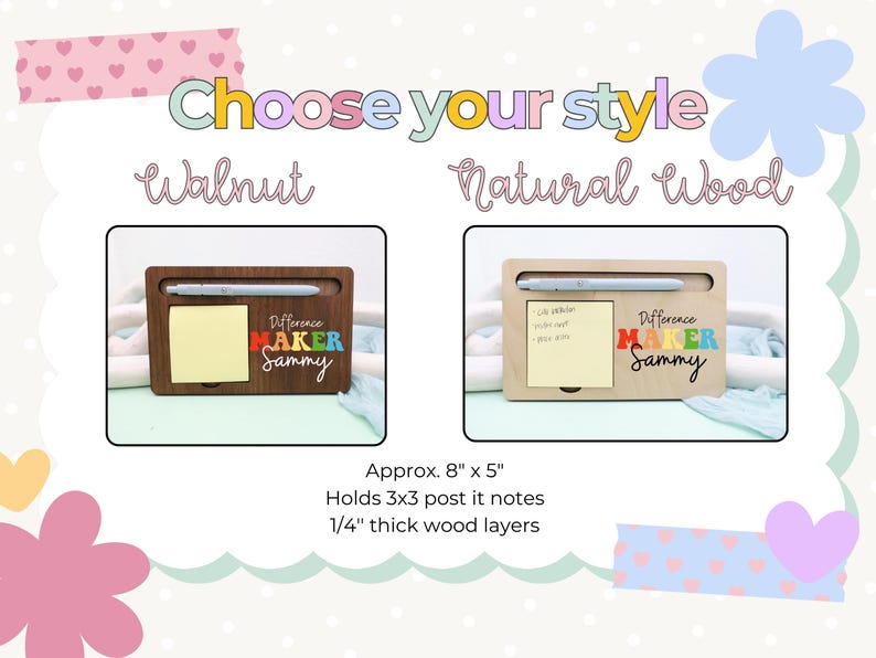 Social Worker Sticky Note Holder, Personalized Social Work Desk ...