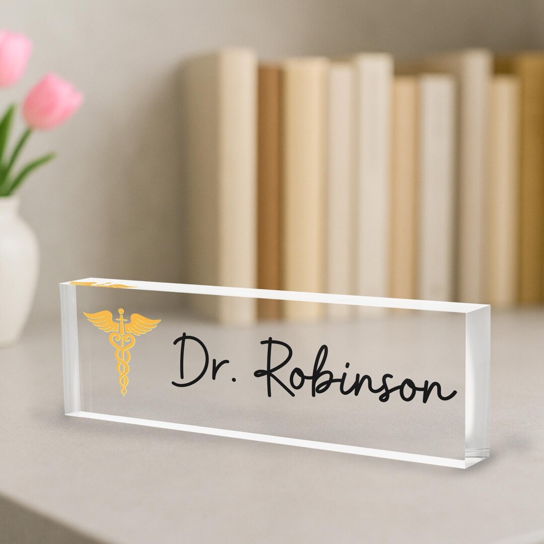 Custom Doctor Nameplate, Physician Office Decor, Medical Professional ...