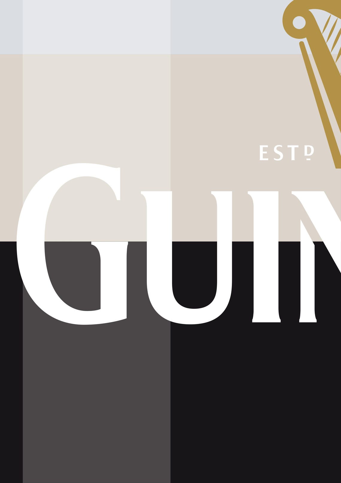 Guinness Split the G Poster - Etsy