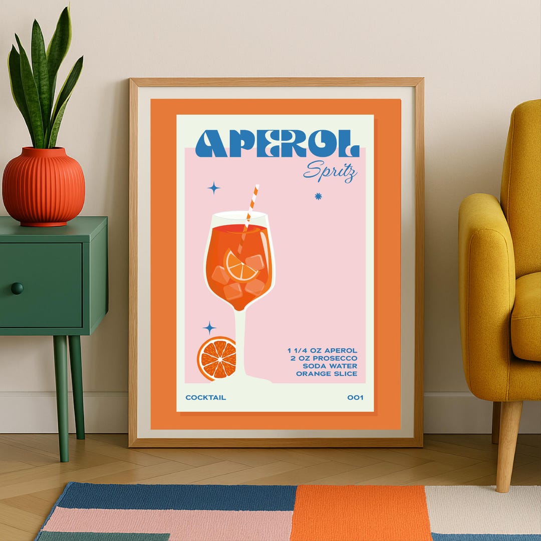 Aperol Spritz Poster - Etsy