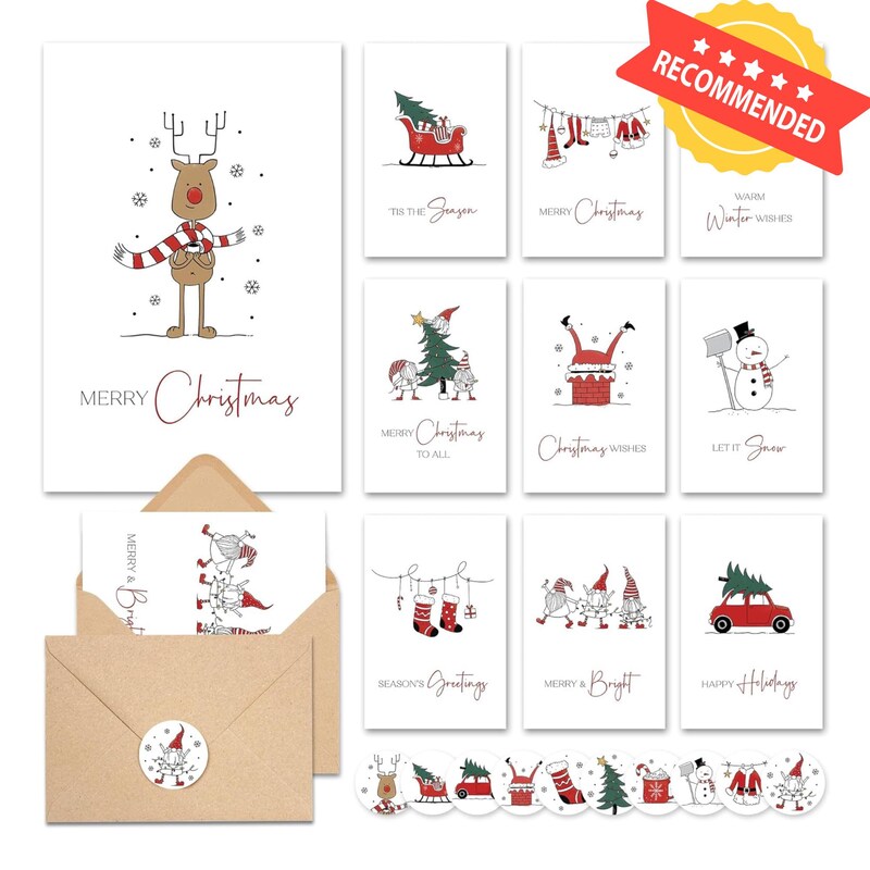 Christmas Card Set - Etsy