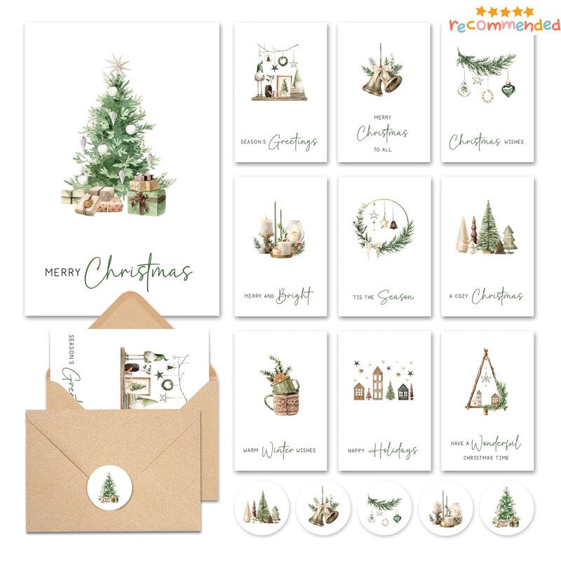 Holiday Cards Pack of 20 - Etsy