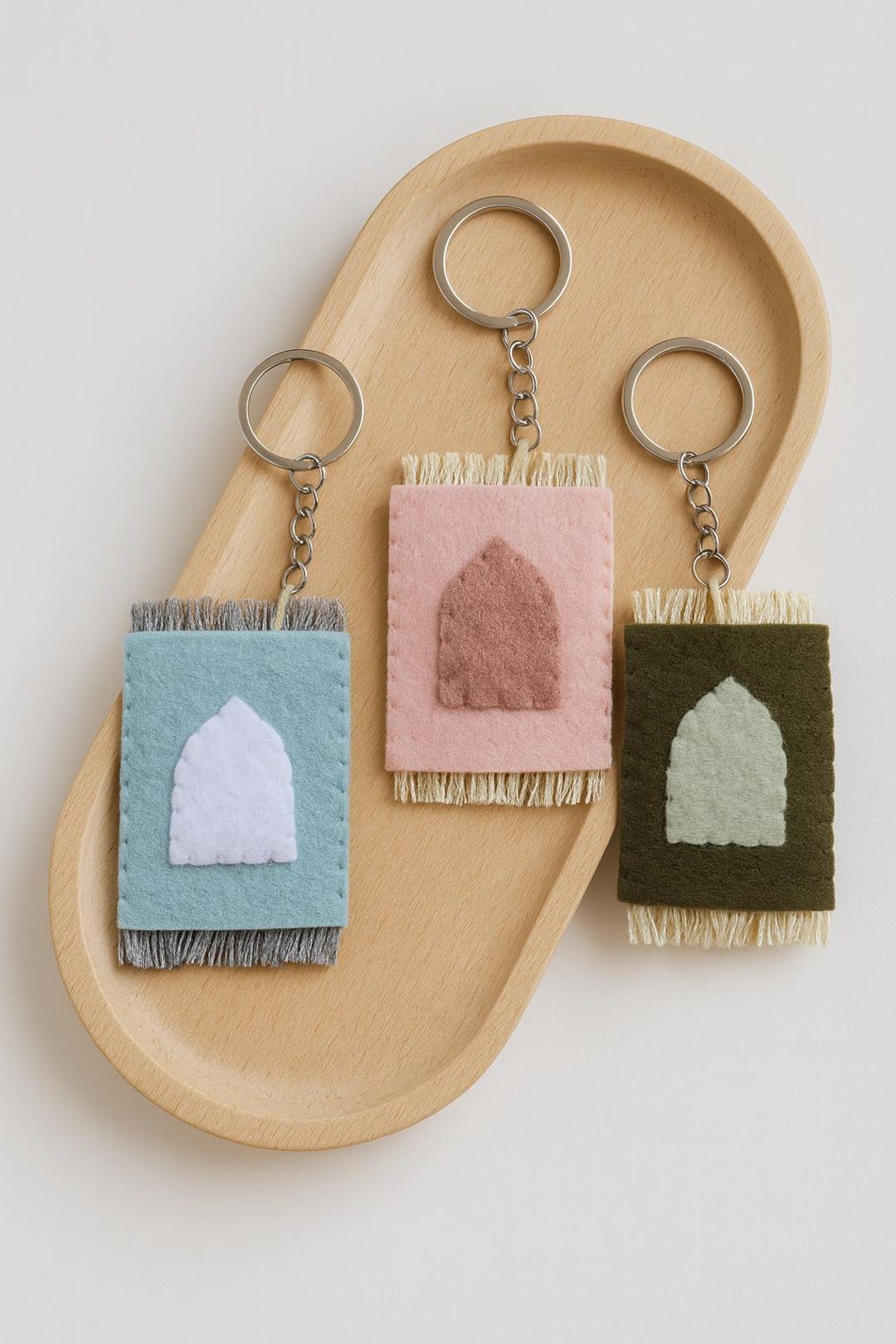 Mini Prayer Mat Keychain, Felt Sajadah Keyring, Islamic Gift, Ramadan ...