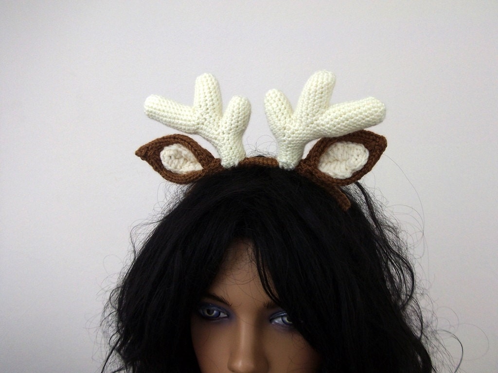 Deer Ears With Headband-reindeer Headband- Halloween Costume-deer ...