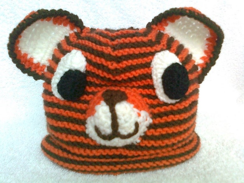 Tiger Hat knitting Tiger Hat-father and Son Tiger Hats-boy - Etsy
