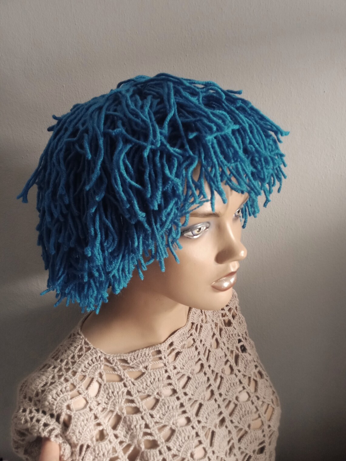 Thing Wig Crochet,cabbage Patch Wig,halloween Costume,cabbage Costume ...