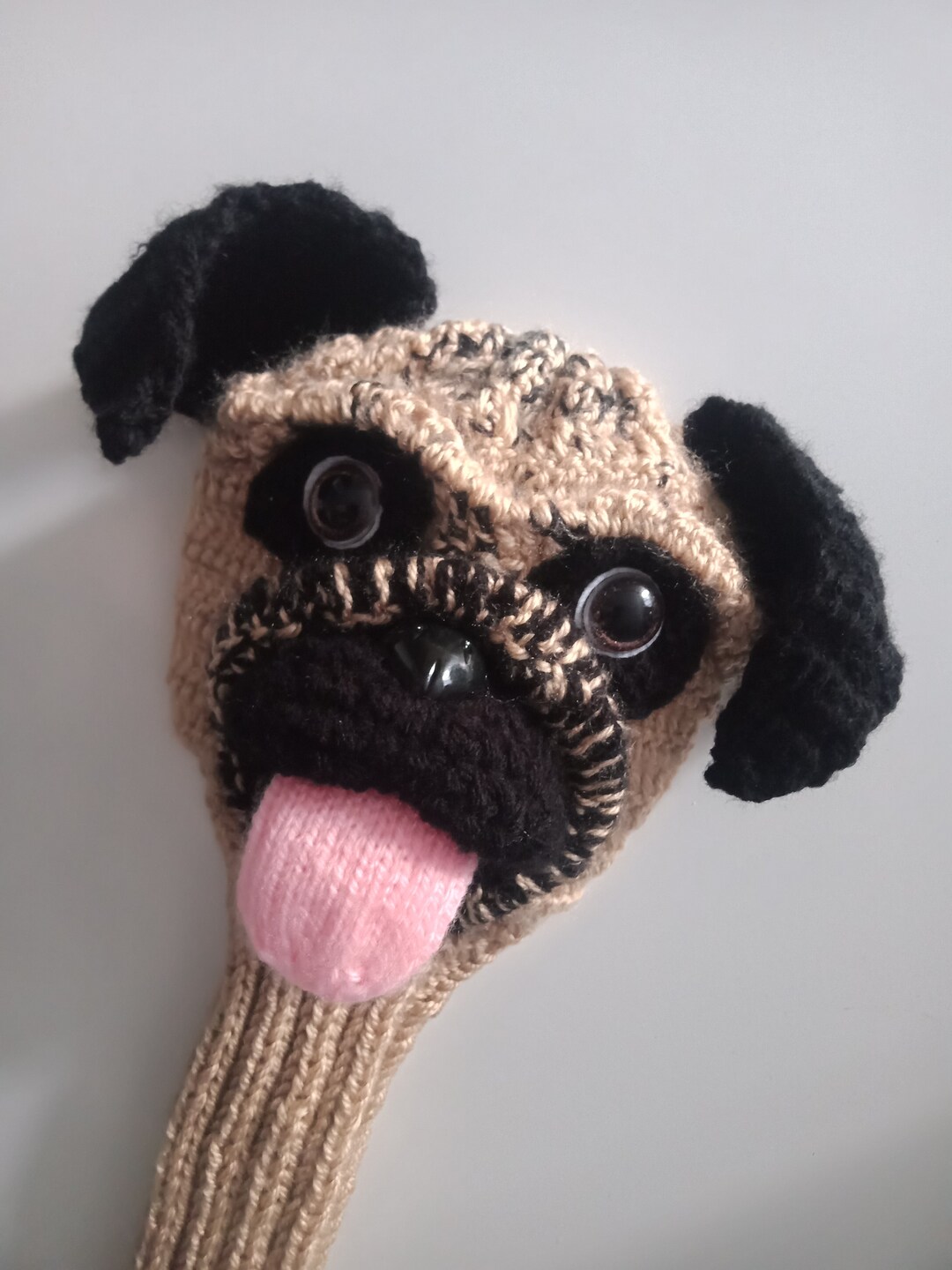 Crochet Pug Dog Golf Club Cover - Etsy