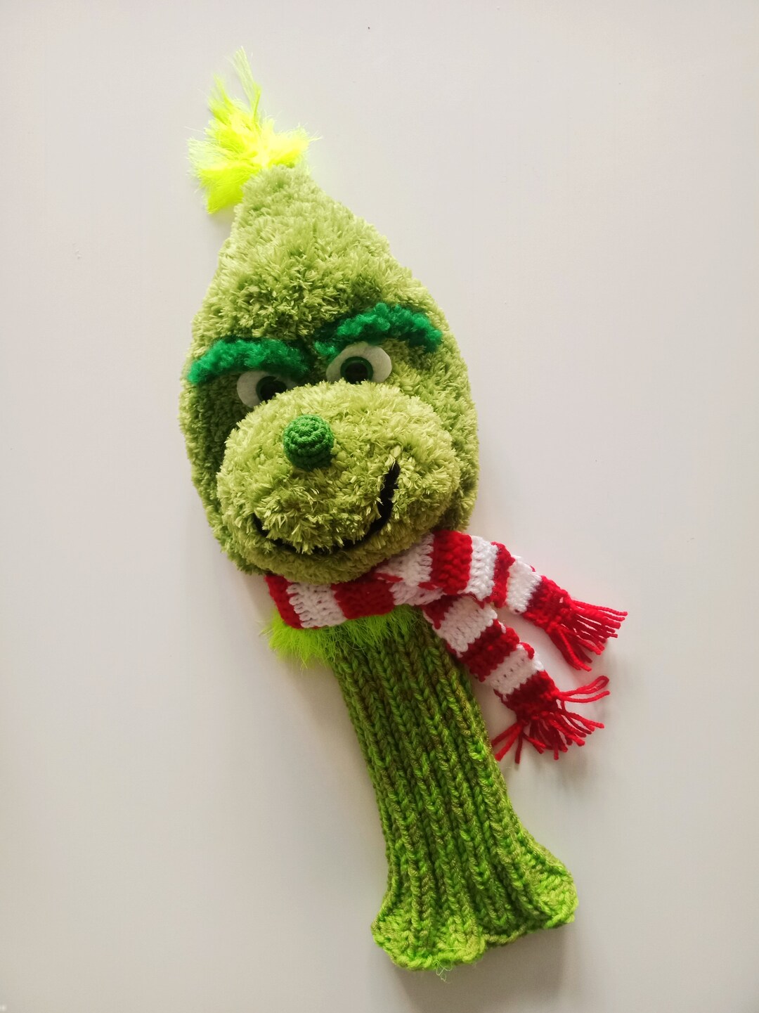 Crochet Grinch Style Headcover,grinch Golf Club Cover,golf Clup Cover ...
