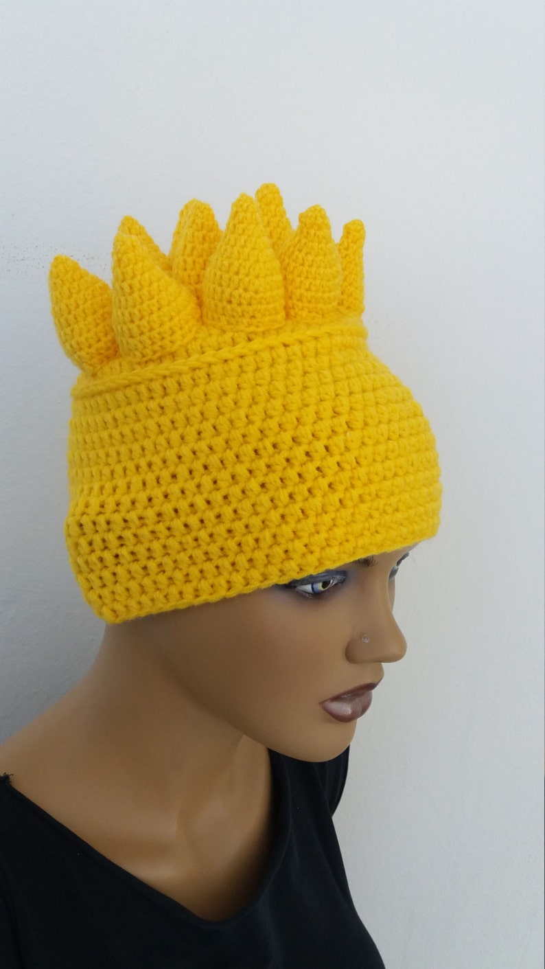 Crochet Bart Simpson Hat-crochet Bart simpson wig-Halloween | Etsy