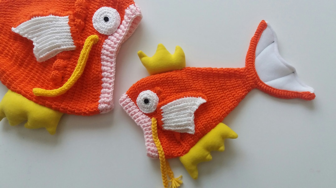 Magikarp Inspired Crochet Hat,magikarp Hat,magikarp Cap - Etsy