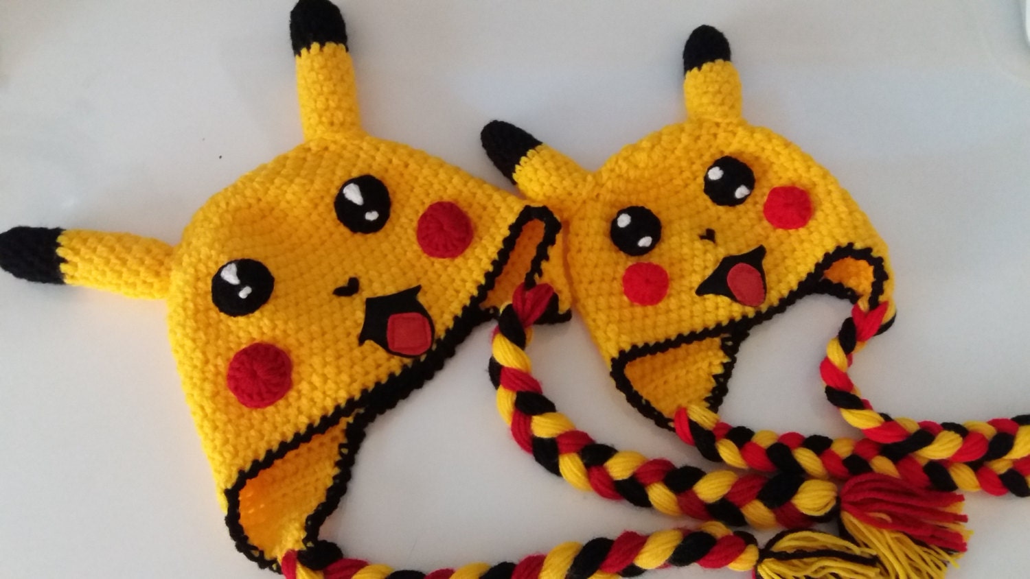 SET of 2 HATS,PIKACHU Inspired Hat and Umbreon Inspired Hat,kawaii ...