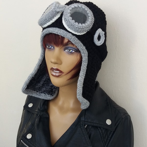 Crochet Aviator Hat - Etsy