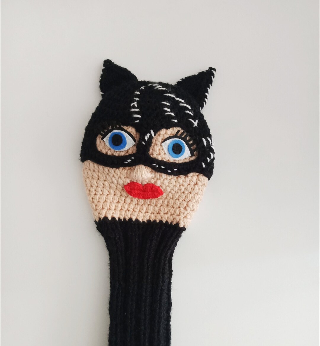 Crochet Woman Cat Inspired GOLF Club Head Cover,choose Color, Woman Cat ...