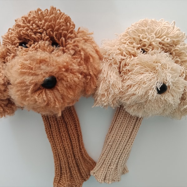 Golf Club Covers Red Knit - Etsy