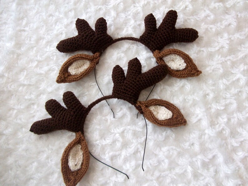 Deer Ears with Headband-Reindeer headband Halloween | Etsy