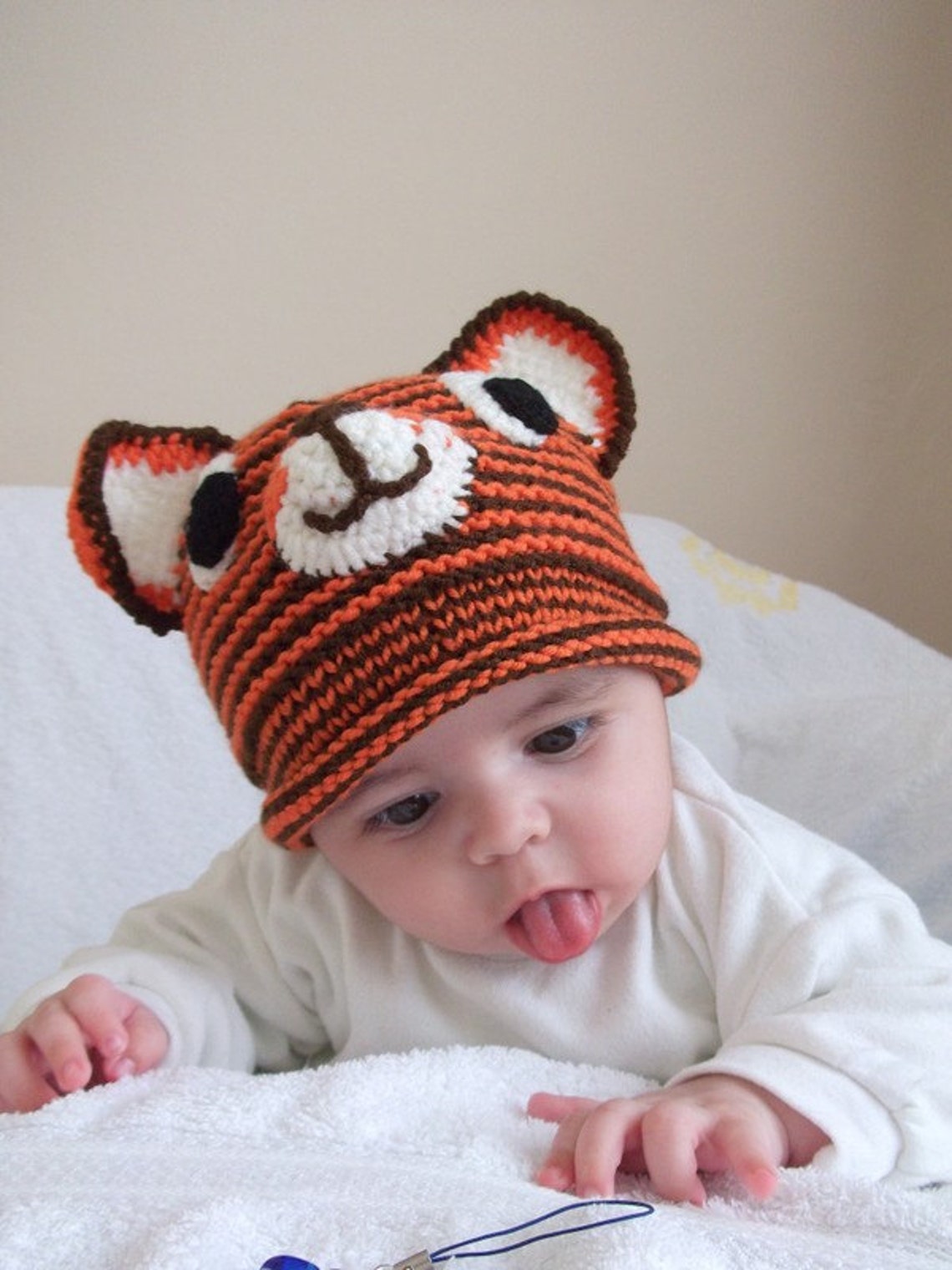 Tiger Hat knitting Tiger Hat-father and Son Tiger Hats-boy - Etsy