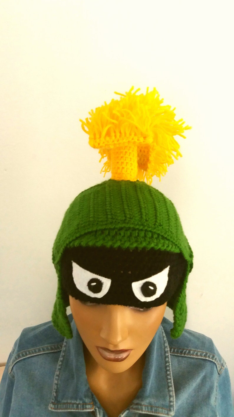 Marvin the Martian Inspired Crochet Hat-crochet Marvin the Martian Hat ...