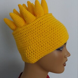 Crochet Bart Simpson Hat and Crochet Lisa Simpson Wig-crochet Bart ...