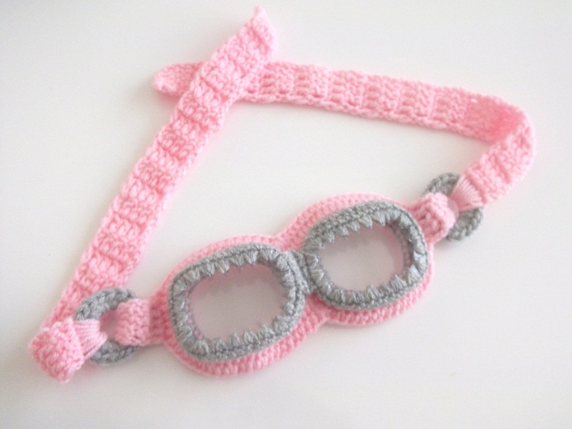 Girl or Boy Crochet Aviator Goggles - for Baby,children or Adult Size ...