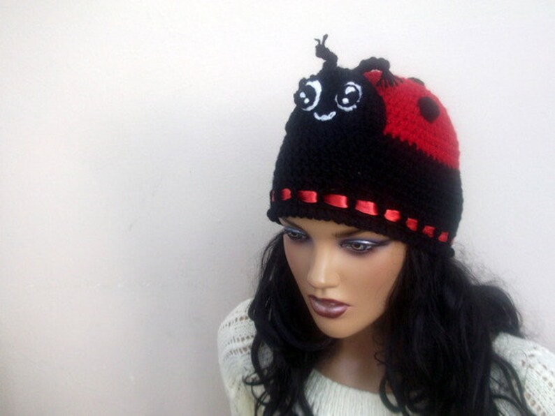Crochet Ladybug Hat - Ladybug Hat Girl Hat - Etsy