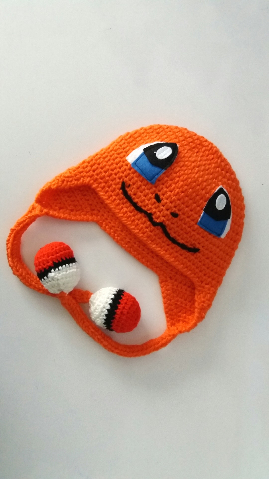 Charmander Inspired Crochet Hat,charmander Hat - Etsy