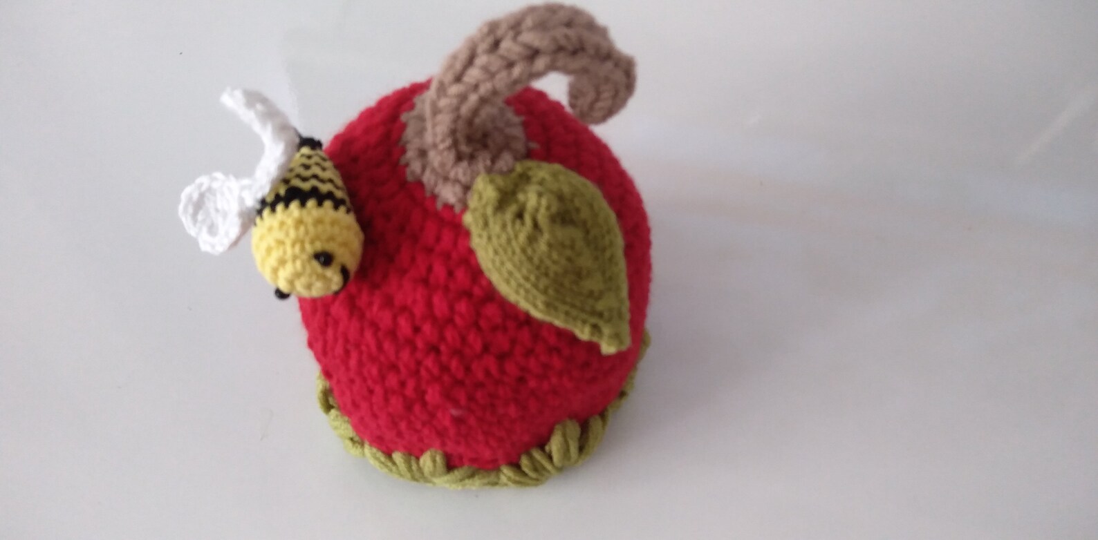 Red Apple Hat -crocheted Baby Hat - for Baby or Toddler-baby Girl or ...