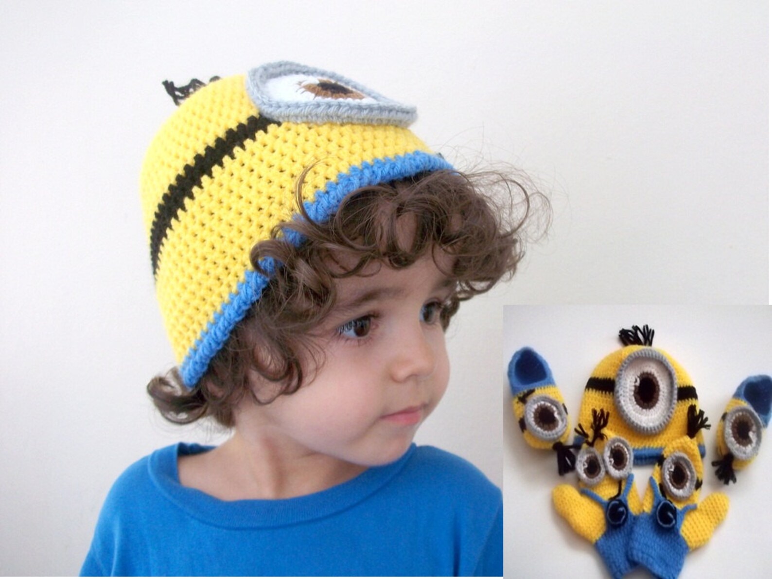 Minion Hats crochet Baby Yellow Minion Hat-halloween - Etsy